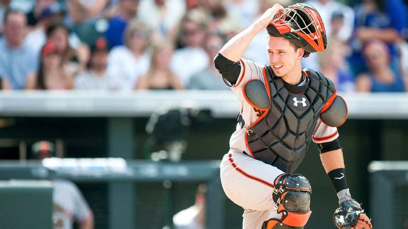 Buster Posey Catching