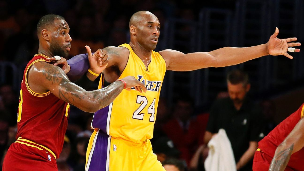 NBA: Kobe Bryant gets shots in during last game with LeBron James - ESPN
