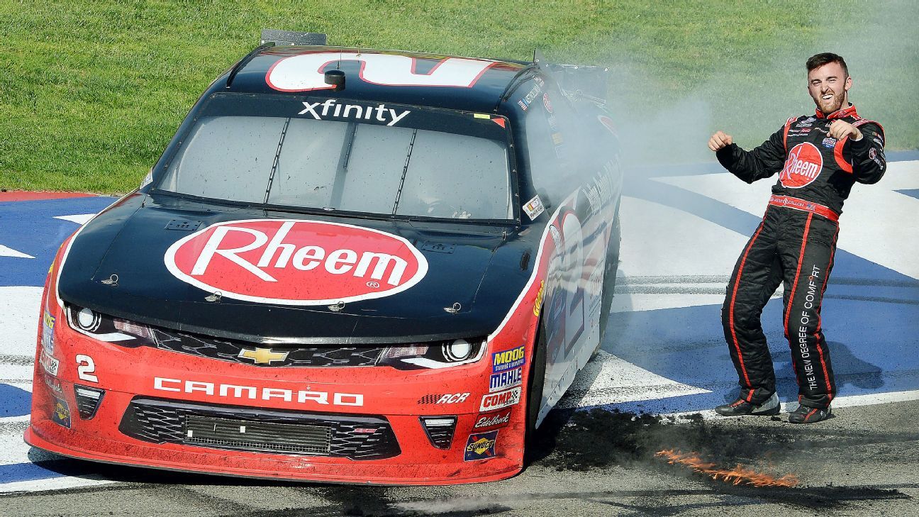 Austin Dillon surges past Kyle Busch on last lap in Xfinity thriller - ESPN