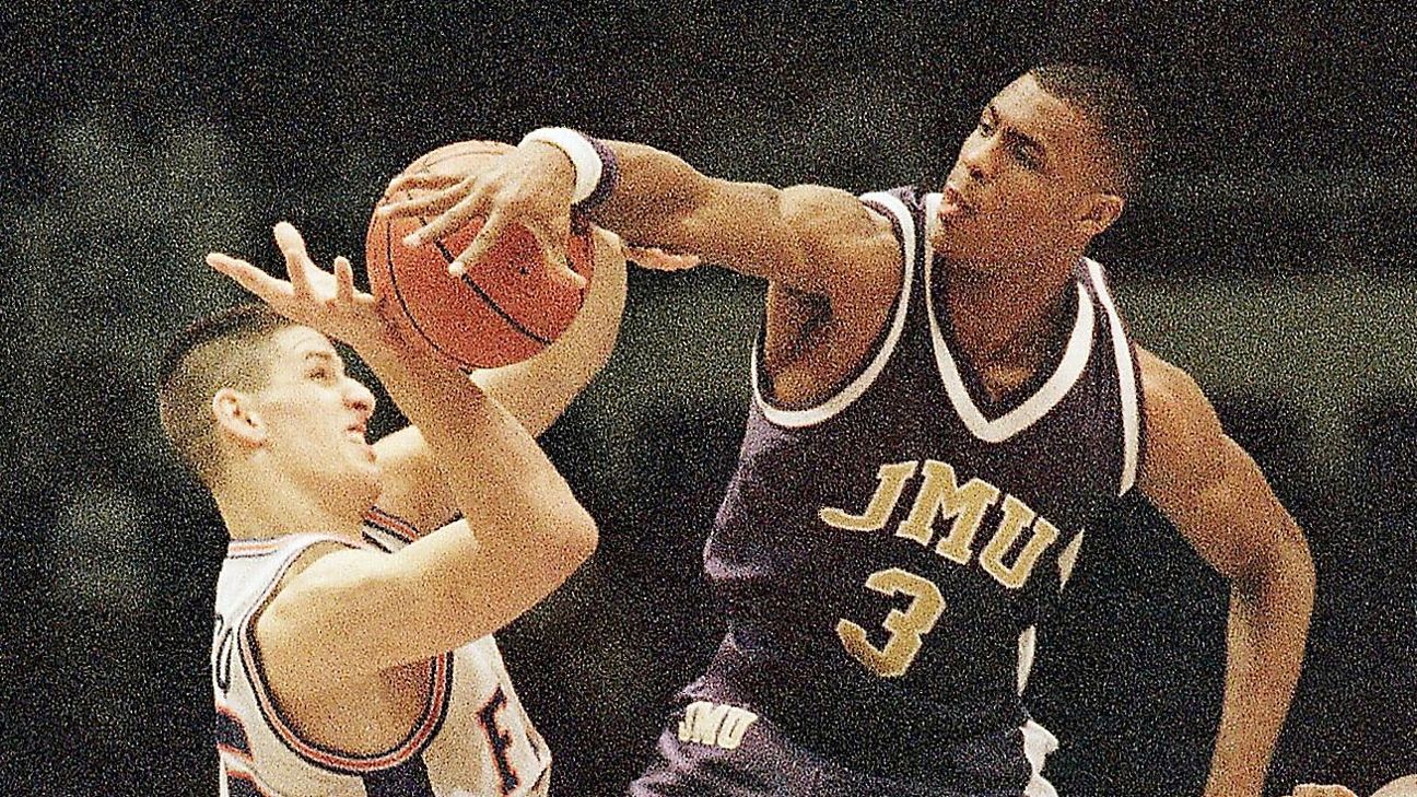 James Madison Dukes hire alum Louis Rowe as men's basketball coach - ESPN