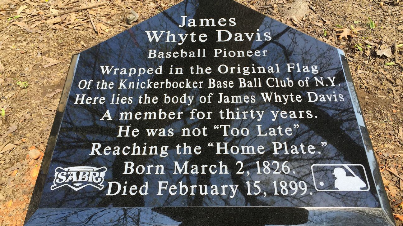 Baseball pioneer James Whyte Davis to get long-overdue gravestone - ESPN