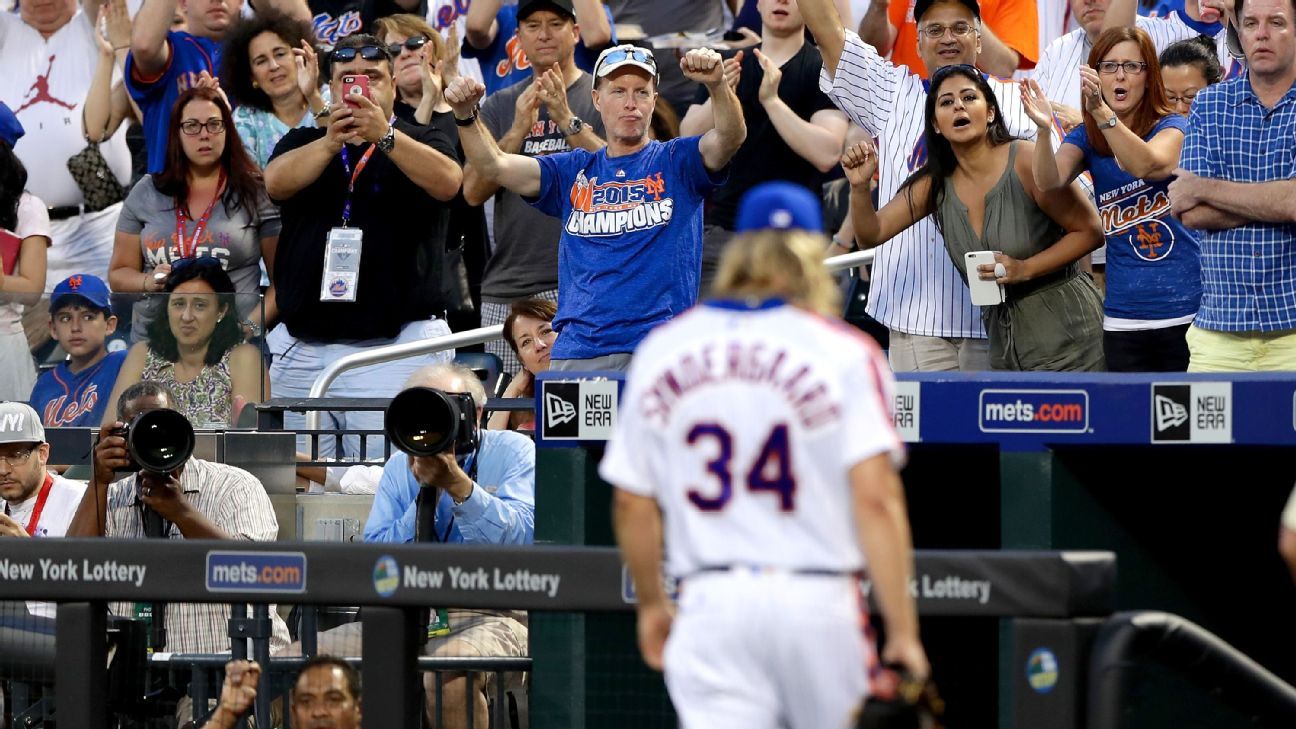 Noah Syndergaard of New York Mets ejected for throwing pitch behind Los ...