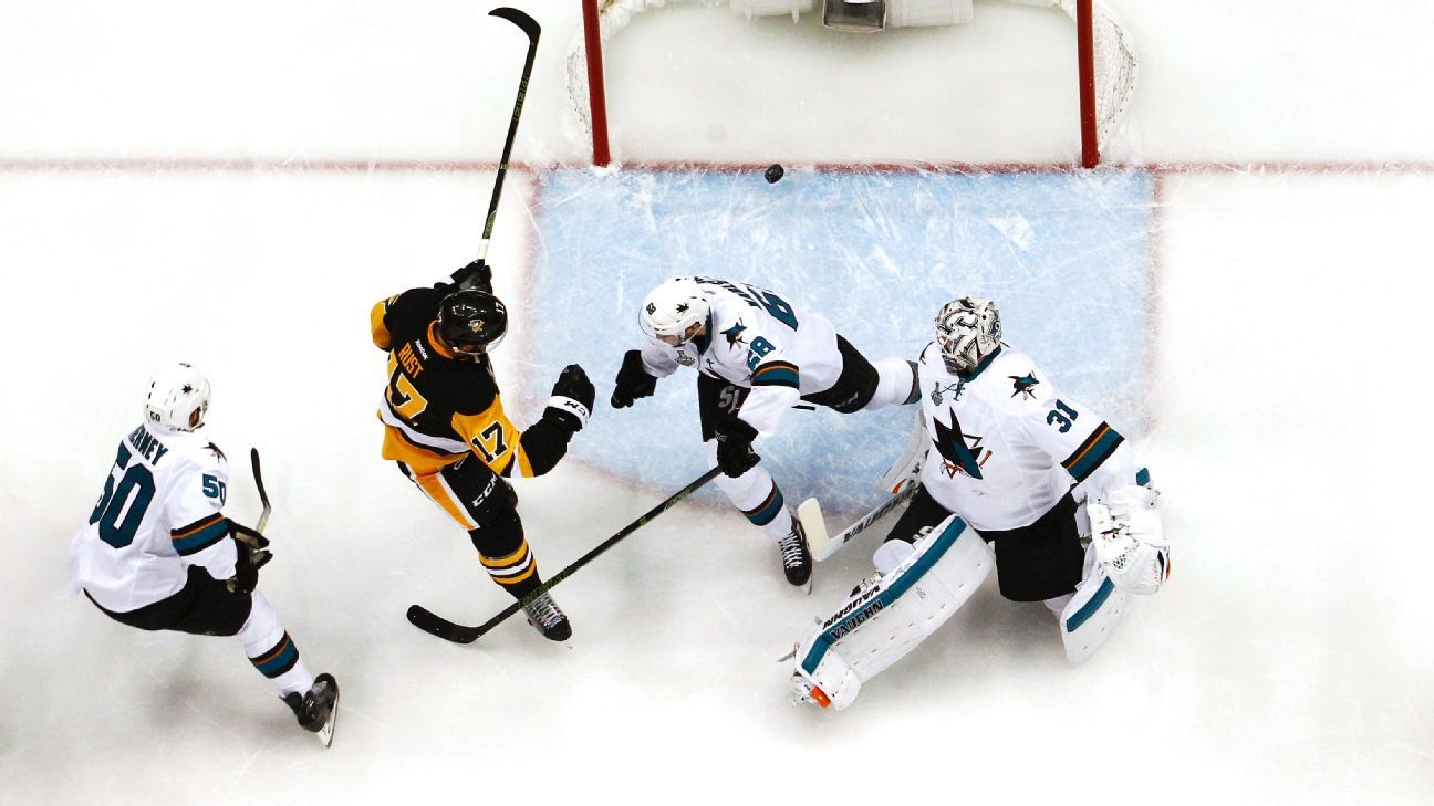 Bryan Rust of Pittsburgh Penguins day to day after Patrick Marleau hit ...