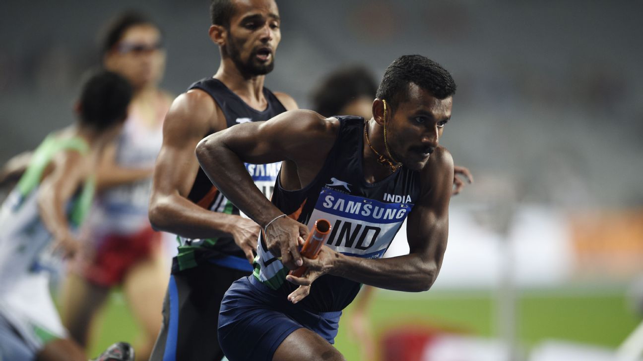 Indian men's 4x400m relay team breaks national record - ESPN