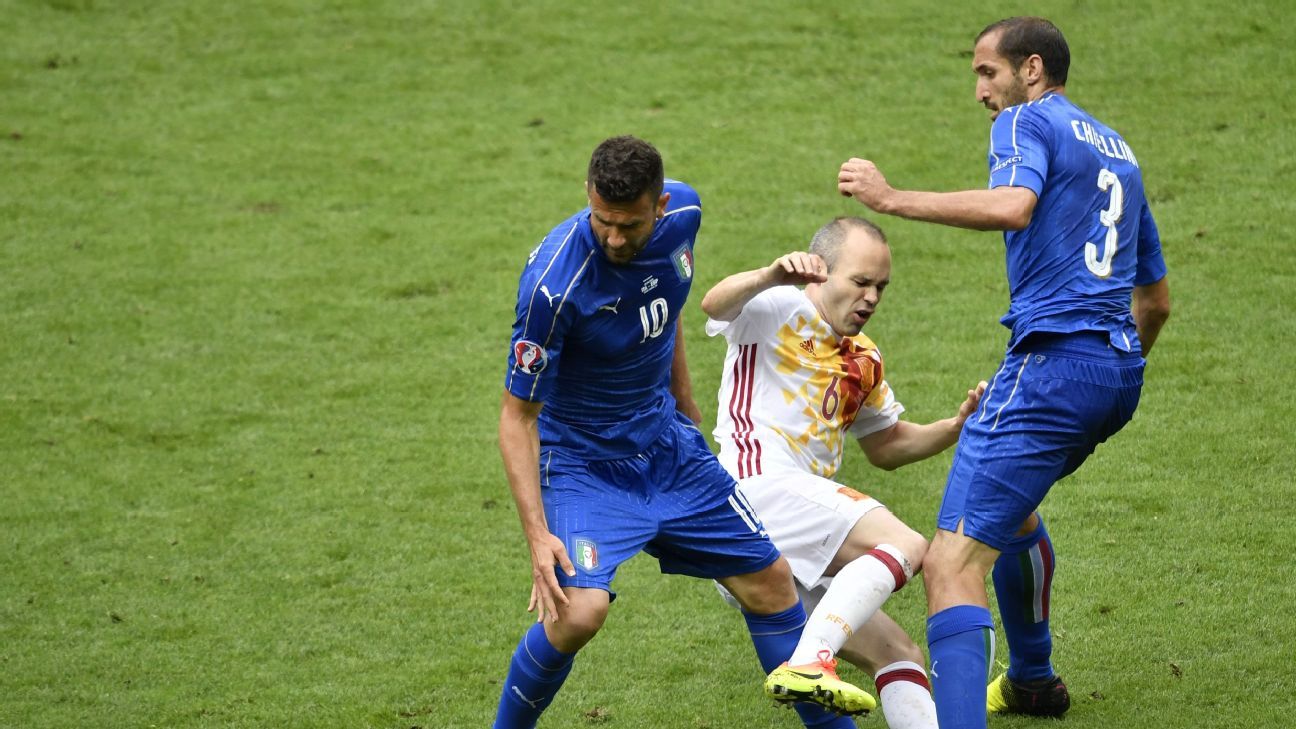 Antonio Conte's Italy masterplan sees off Spain with high pressing - ESPN