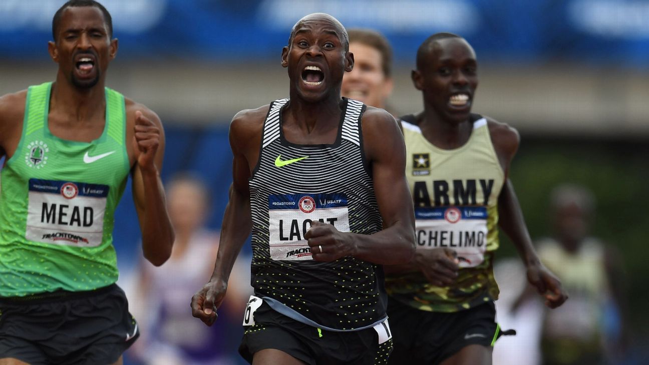 Olympic track trials 2016 - Bernard Lagat rebounds to win 5,000, reach ...