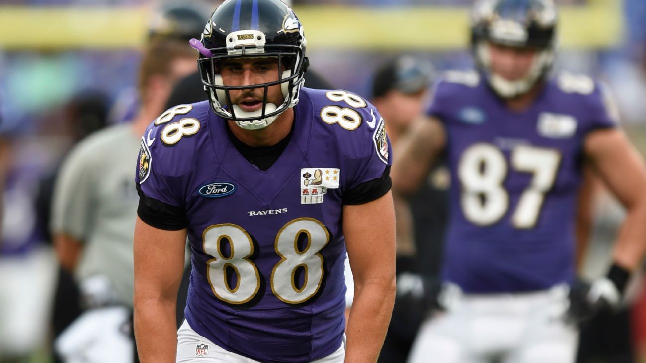Baltimore Ravens TE Dennis Pitta back at practice after missing 32 days ...