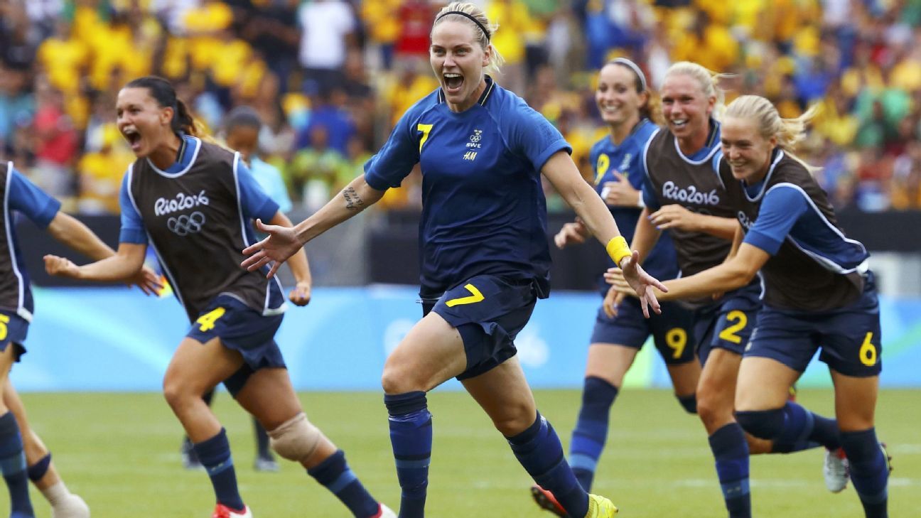 Sweden outlasts Brazil to reach Olympic women's soccer final - ESPN