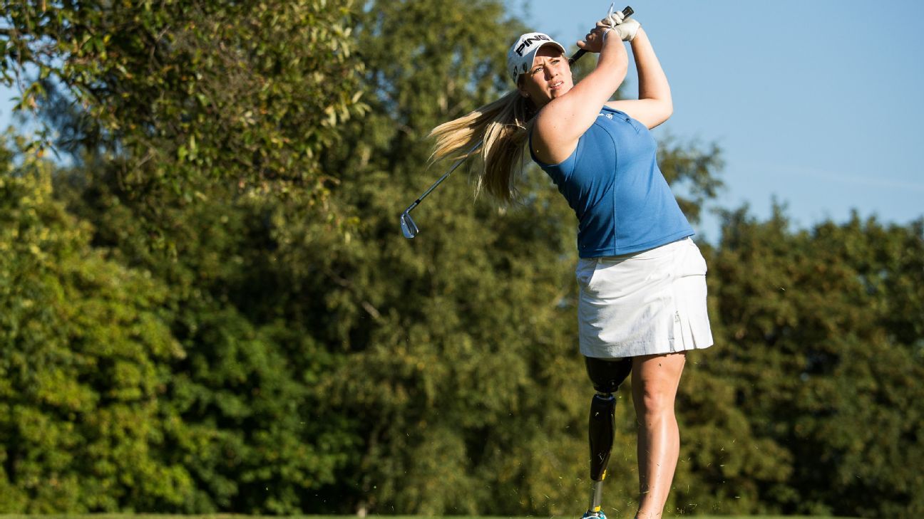 Nothing stops golfer Caroline Larsson from playing the game she loves ...