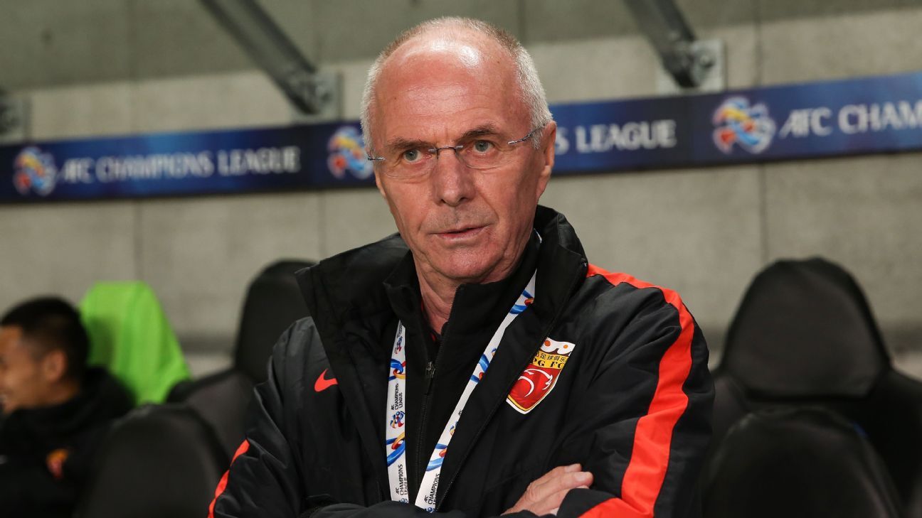 Sven-Goran Eriksson's Shanghai SIPG stay cut short by rising ...