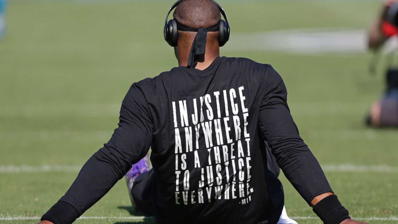 Tre Boston hopes Panthers can find a way to be united in protest - ESPN ...