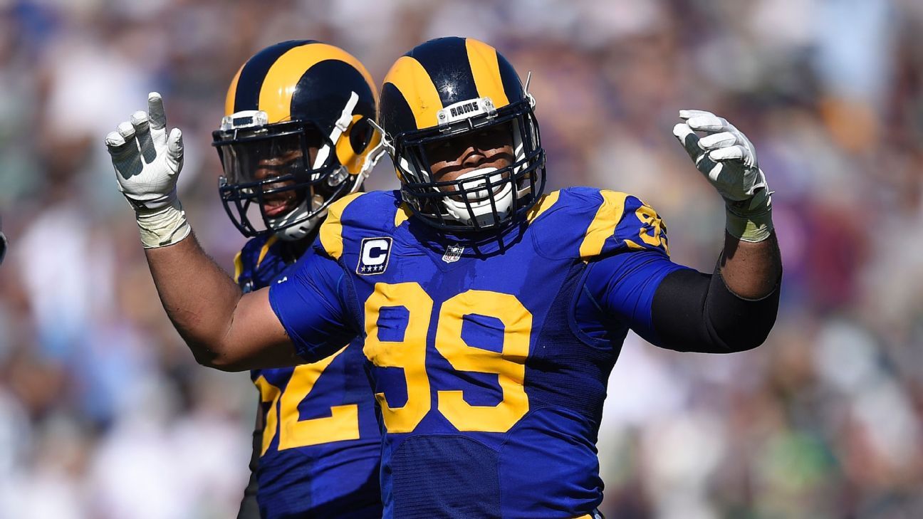 Rams DT Aaron Donald is once again PFF's best defensive player - ESPN ...