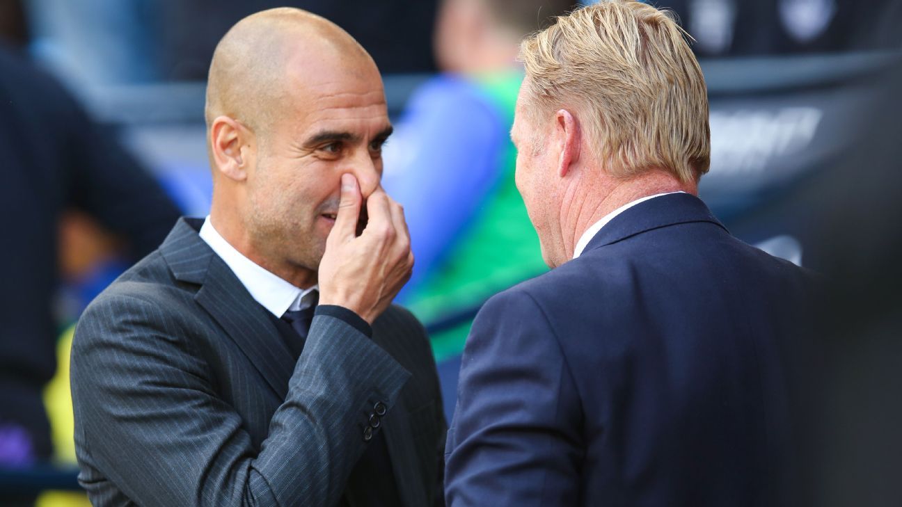 Premier League intensity may have surprised Pep Guardiola - Koeman - ESPN