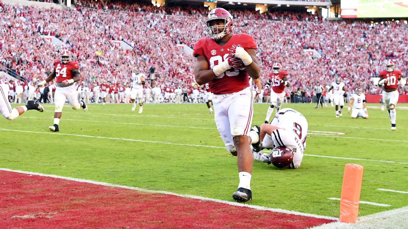 Alabama Crimson Tide hands Texas A&M first loss, still unbeaten - ESPN ...