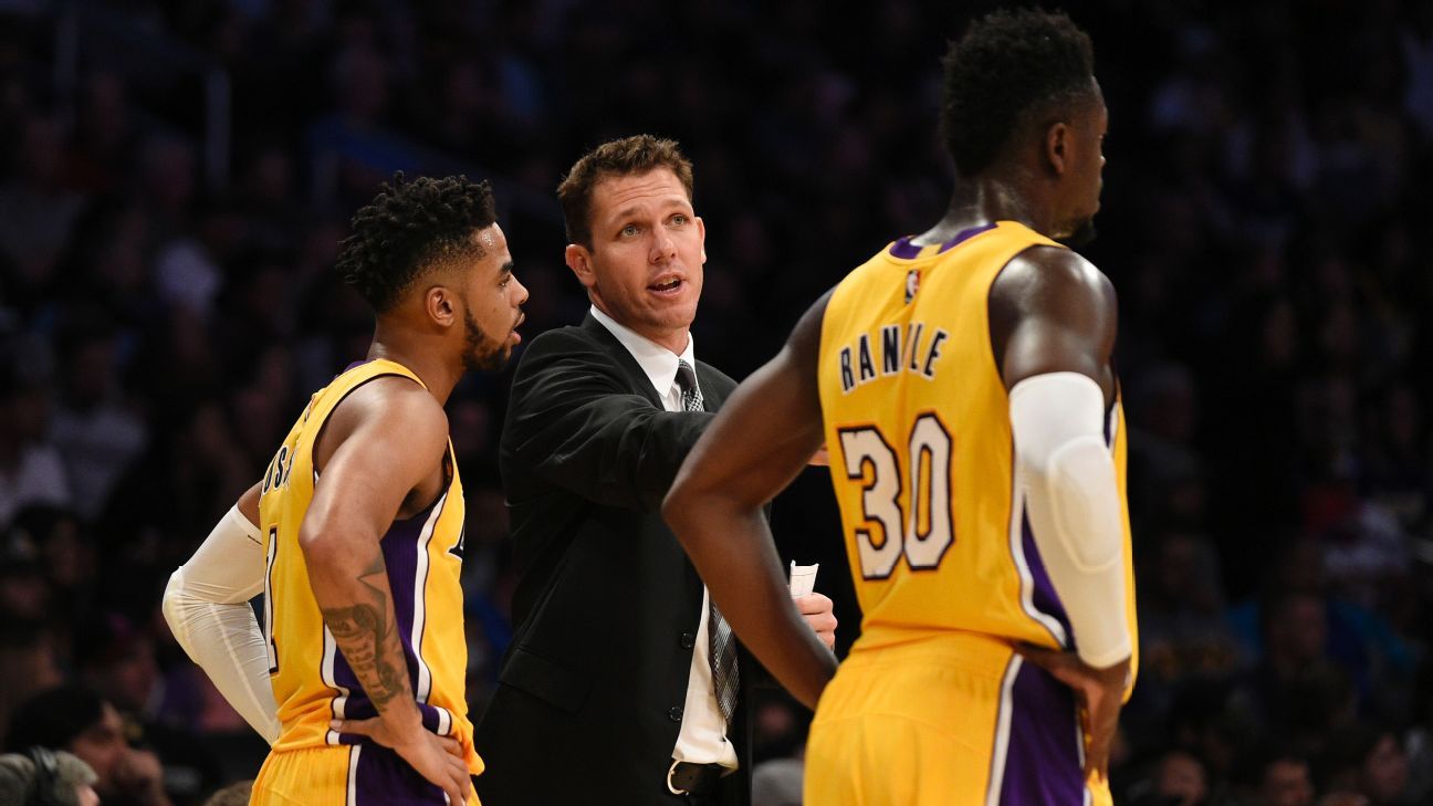 Coach Luke Walton emplaza a sus Lakers - ESPN