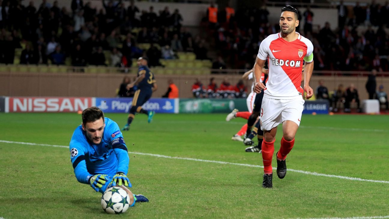 Hugo Lloris heroics wasted as Spurs slump to 2-1 defeat at Monaco - ESPN