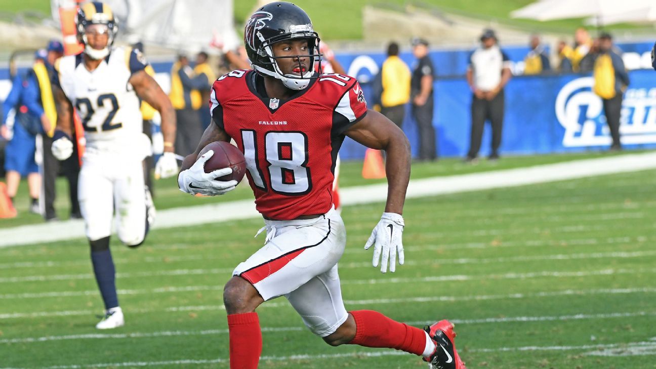 Falcons wide receiver Taylor Gabriel thrilled to see fan in his jersey ...