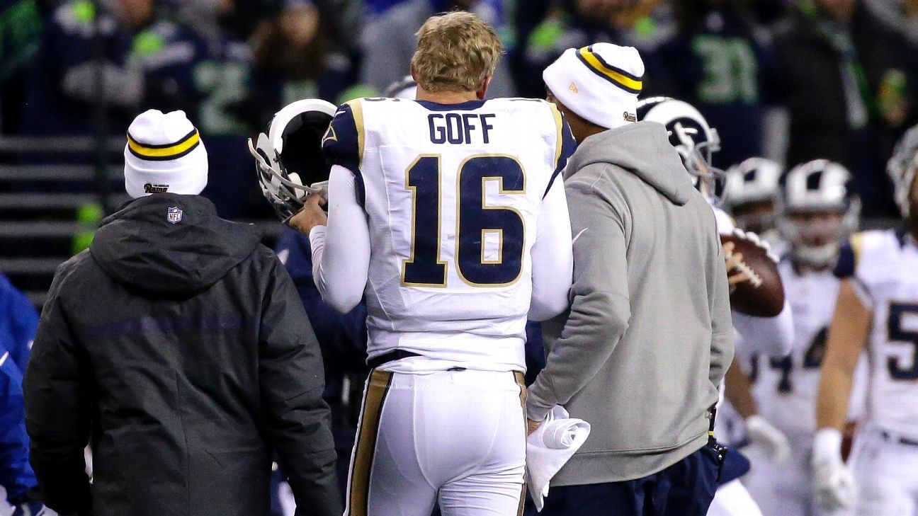 Rams play sloppy, lose Jared Goff in defeat vs. Seahawks - ESPN - Los ...