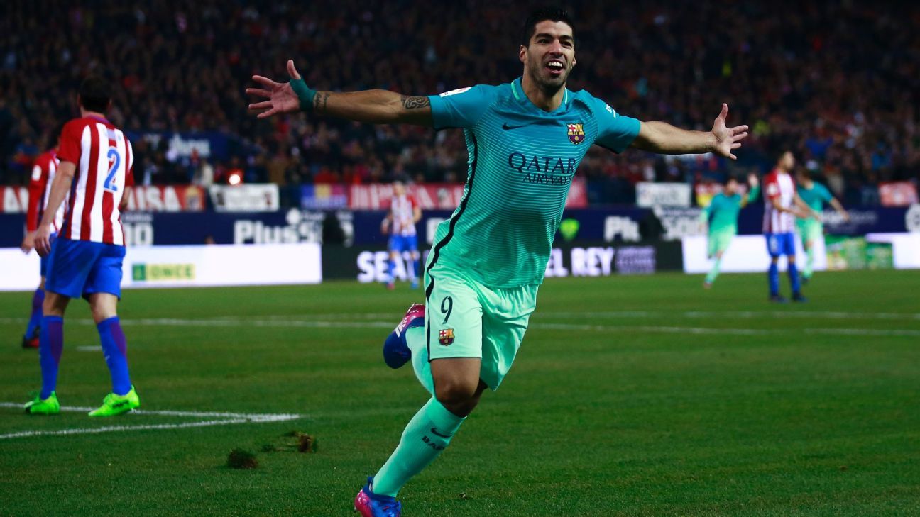 Barcelona's Luis Suarez: 'Privileged to have pitch in my name' at ...