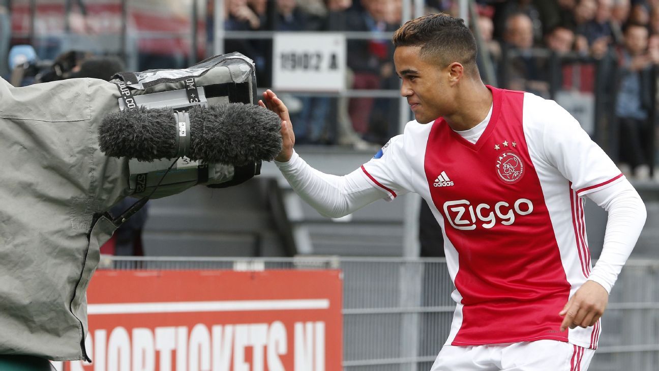 Justin Kluivert hopes to emulate father Patrick by winning European ...