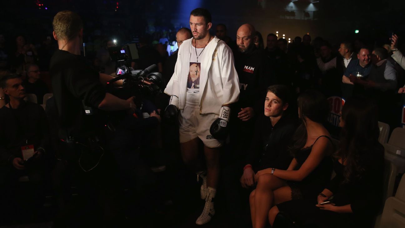 Hughie Fury piling on muscle ahead of world title bout, says Peter Fury ...