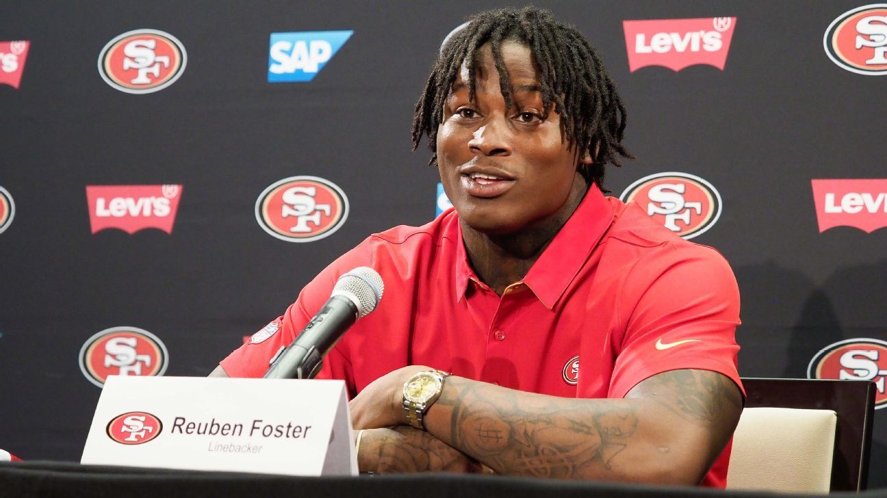 With shoulder fully healthy, 49ers LB Reuben Foster cleared for camp - ESPN