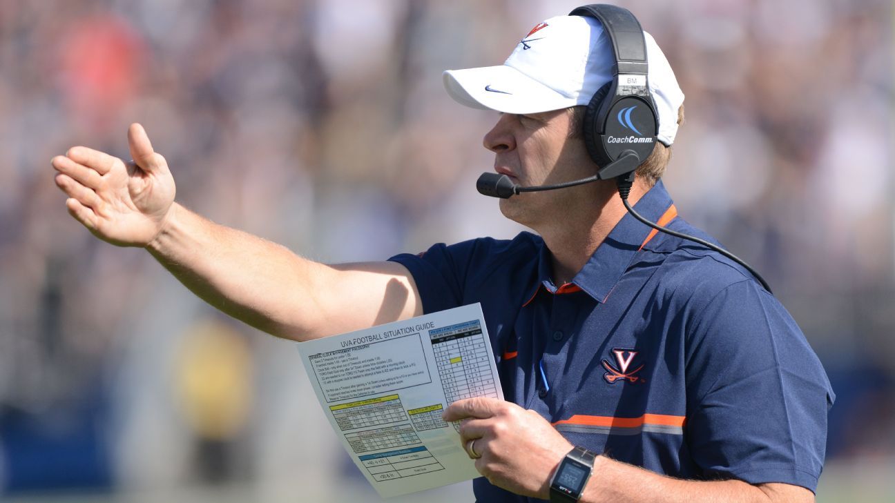 Virginia Cavaliers coach Bronco Mendenhall shares him love of reading ...