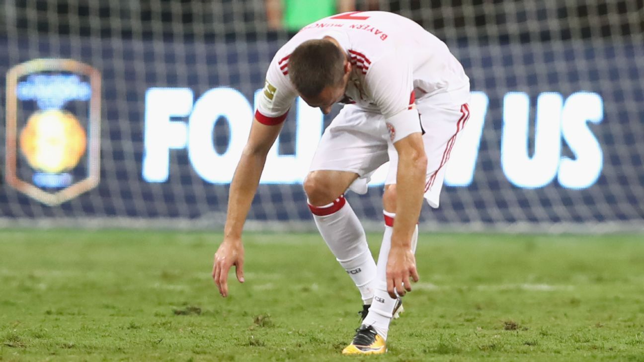 Franck Ribery injury not as serious as first feared - Bayern Munich's ...
