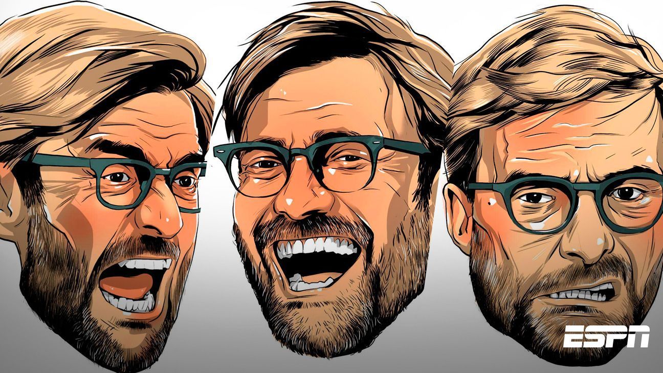 Las muchas caras de Jurgen Klopp, el técnico del Liverpool "animado" - ESPN