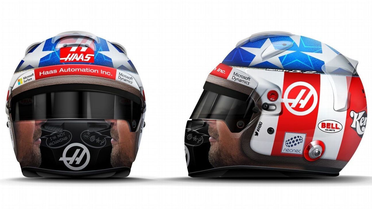 Romain Grosjean reveals Nicky Hayden tribute helmet for US GP - ESPN