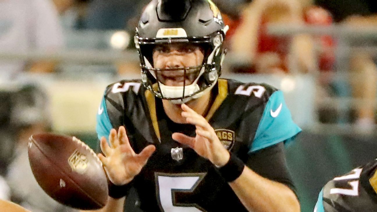 Jacksonville Jaguars to start Blake Bortles at quarterback - ESPN