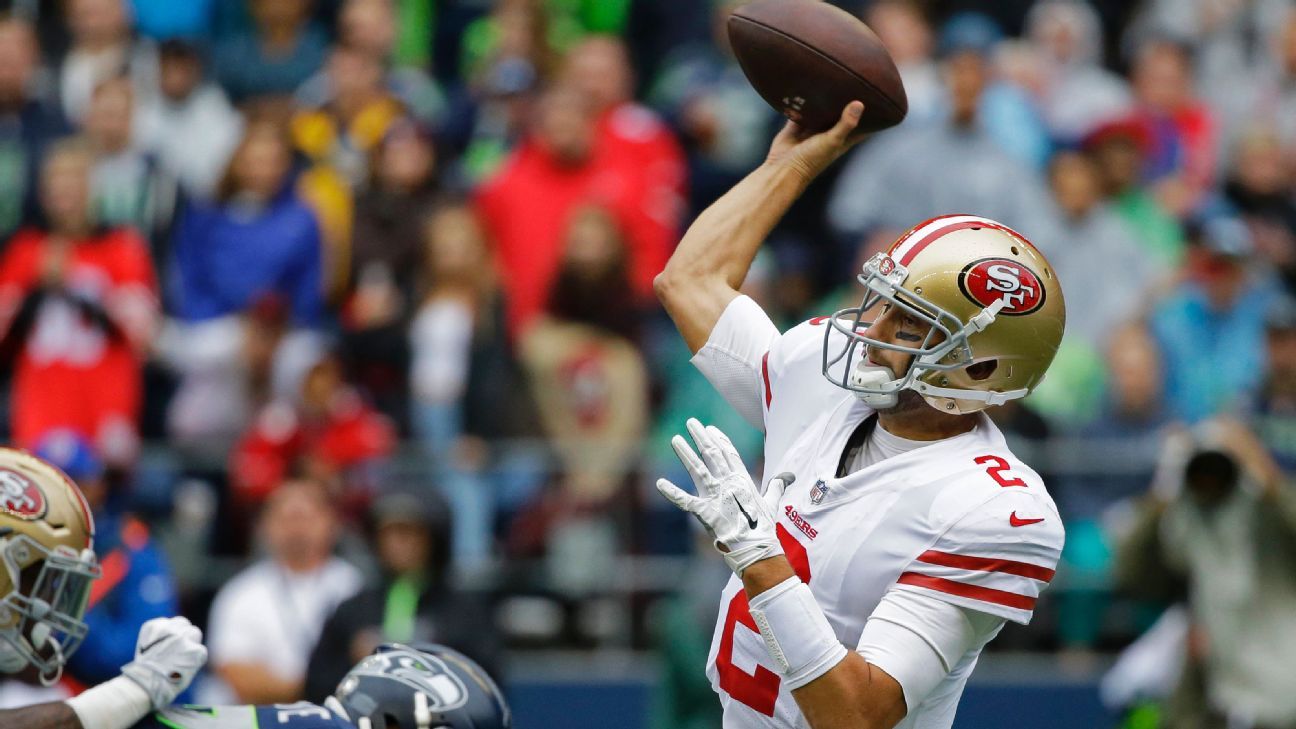49ers' lack of aerial attack costs them shot at upset in Seattle - ESPN ...