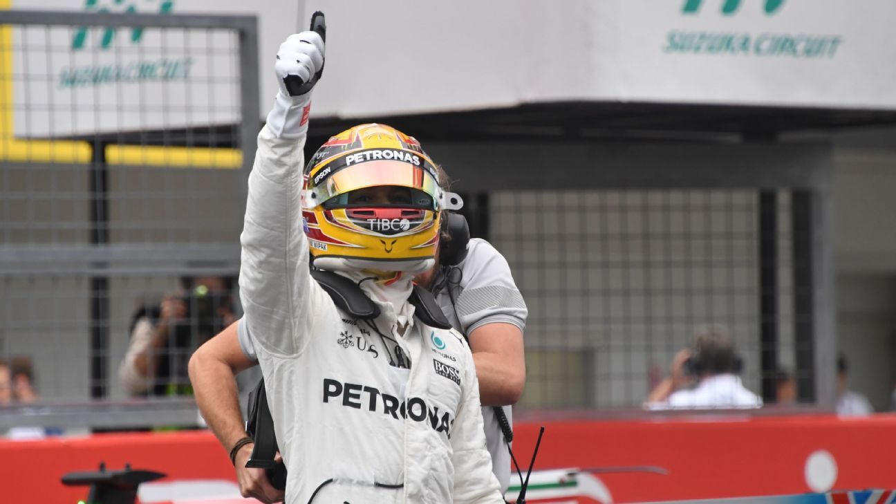 Lewis Hamilton blown away by 'insane' record pole lap - ESPN
