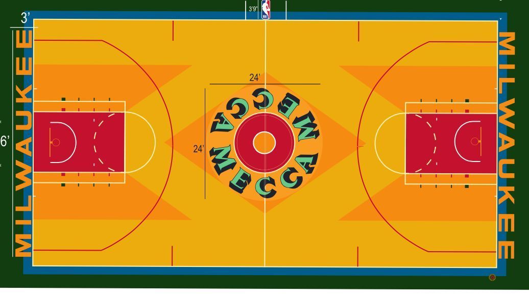 Milwaukee Bucks to play on MECCA replica court on Oct. 26 - ESPN