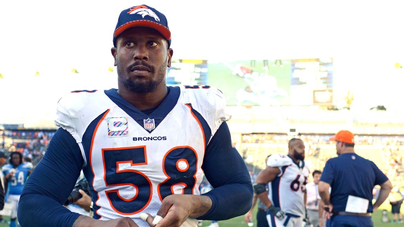 Broncos star Von Miller tests positive for the coronavirus - ESPN
