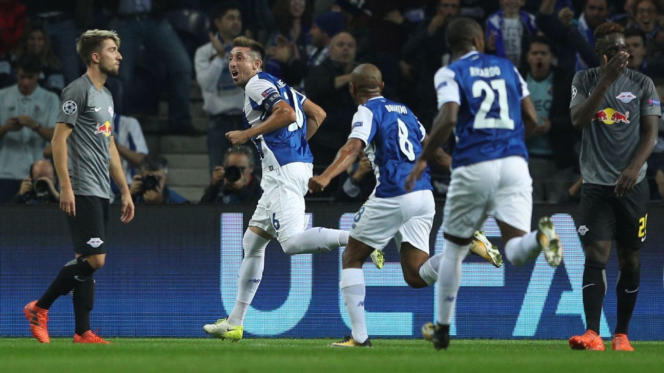 Herrera iguala a Jiménez en goles en Champions; va por Nery