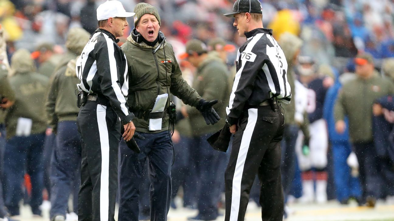 John Fox's touchdown challenge results in turnover for Chicago Bears - ESPN