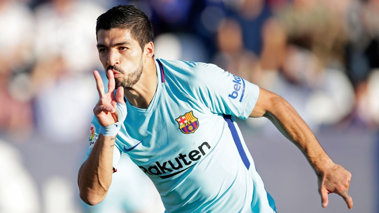 Luis Suarez ends goal drought but Lionel Messi quiet in Barcelona win ...