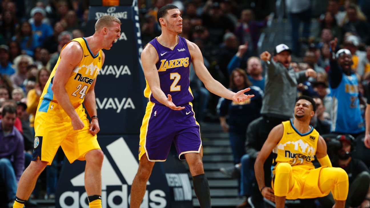 NBA -- Lakers frustrated after falling apart in Denver - ESPN