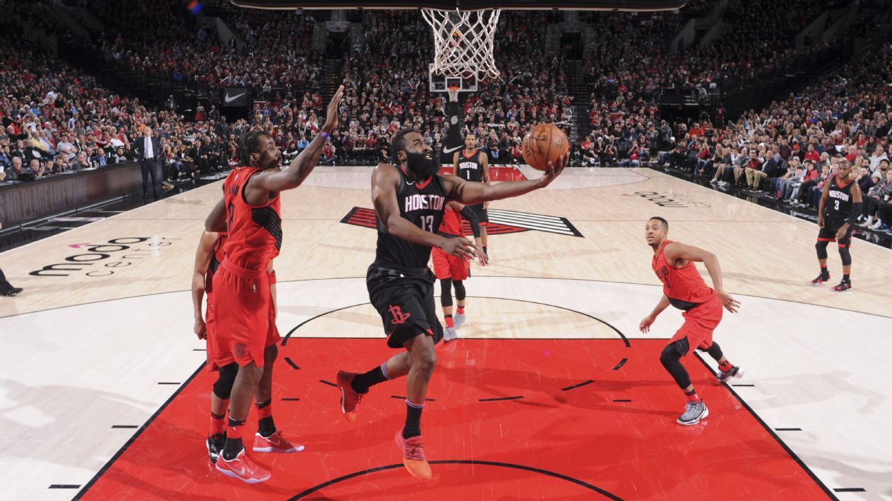 NBA -- Harden, Paul excel in first crunch time experience - ESPN