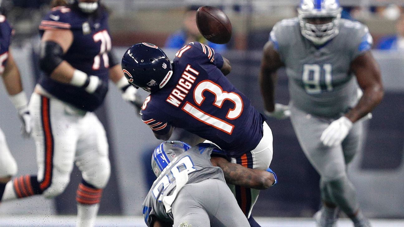 Bears' offensive momentum vanishes in sloppy loss to Lions - ESPN ...