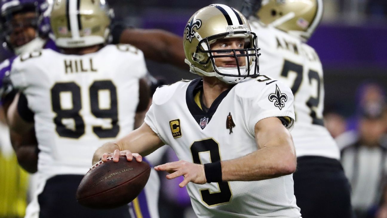 Drew Brees, newly free agent, vows return to New Orleans Saints - ESPN