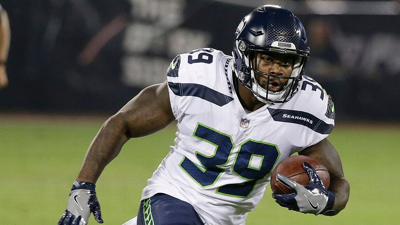 Los Seattle Seahawks retienen al corredor Mike Davis - ESPN