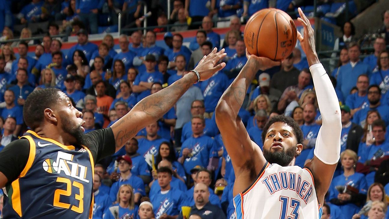 En duda Paul George y Donovan Mitchell para Juego 2 - ESPN