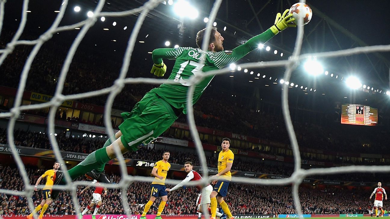 Jan Oblak and Diego Godin rise to the challenge as 10 man Atletico ...