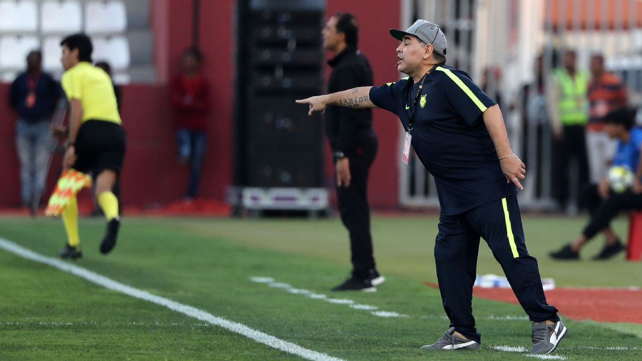 Diego Maradona leaves position with Al-Fujairah FC in UAE's second-tier ...