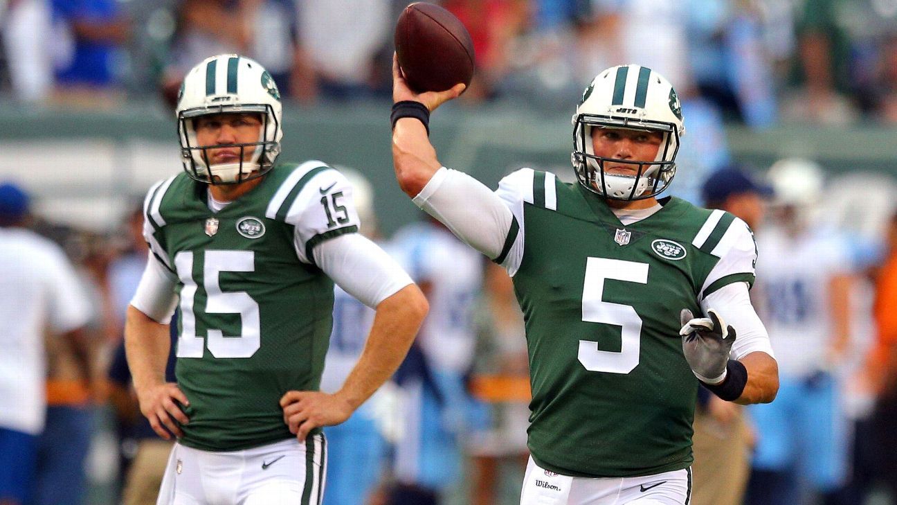 Sorting out New York Jets' QB situation: Not as easy as 1, 2, 3 - ESPN ...