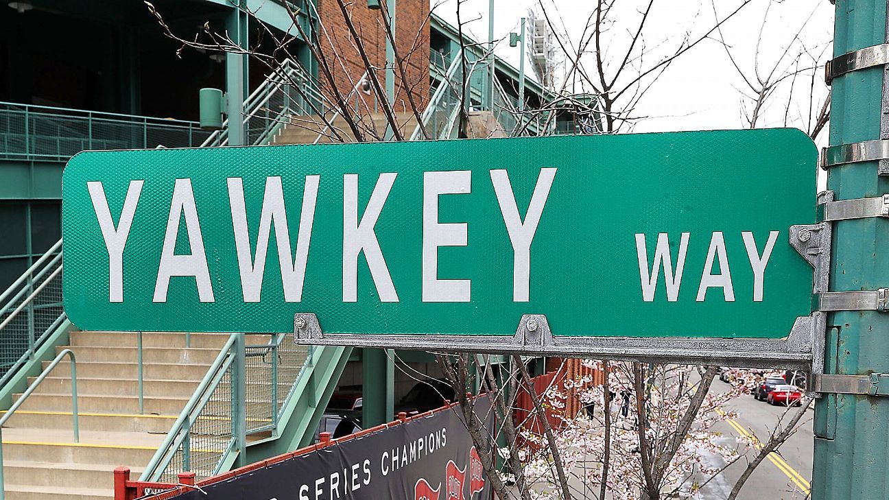 Yawkey Way signs come down outside Fenway Park - ESPN