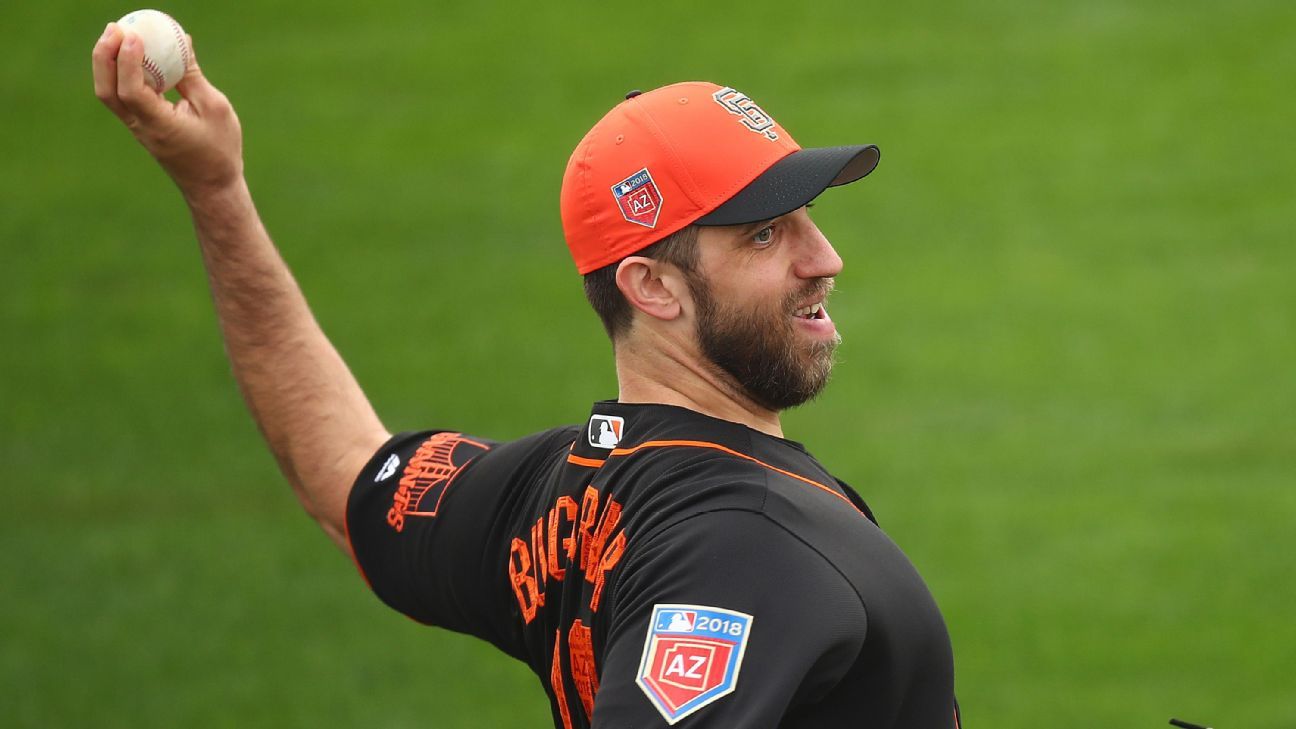 Bumgarner tendrá su primera salida con Gigantes y será ante D'backs - ESPN