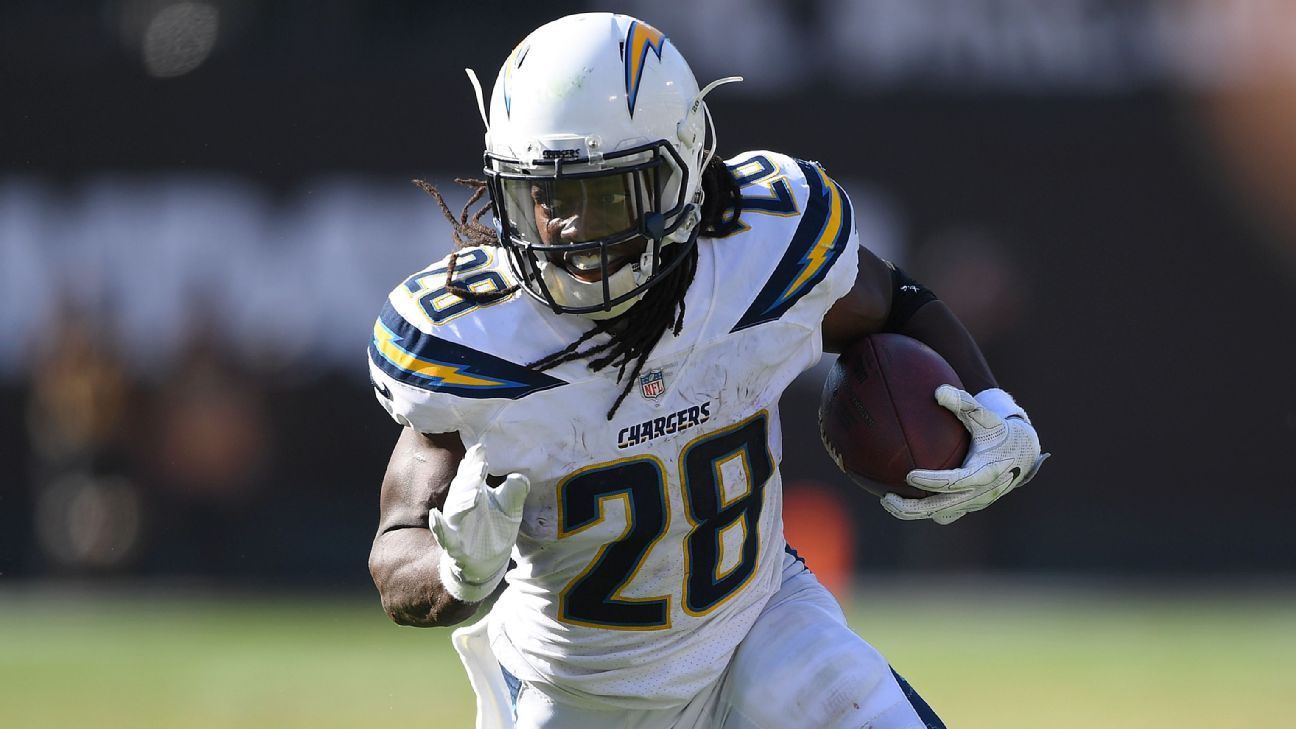 Crece el rol de Melvin Gordon en el juego aéreo de Los Angeles Chargers ...